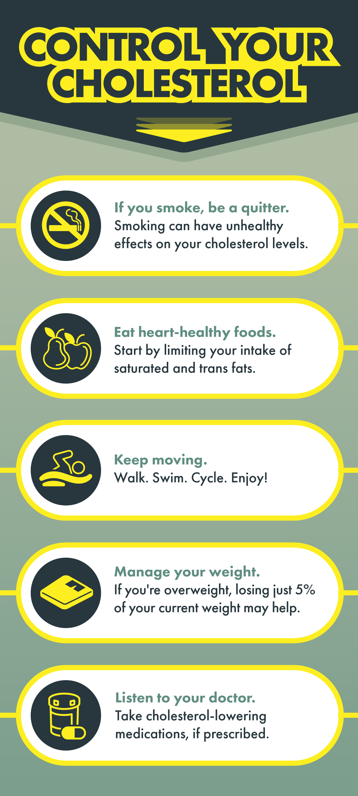 5 ways to control cholesterol | Val Verde Regional Medical Center
